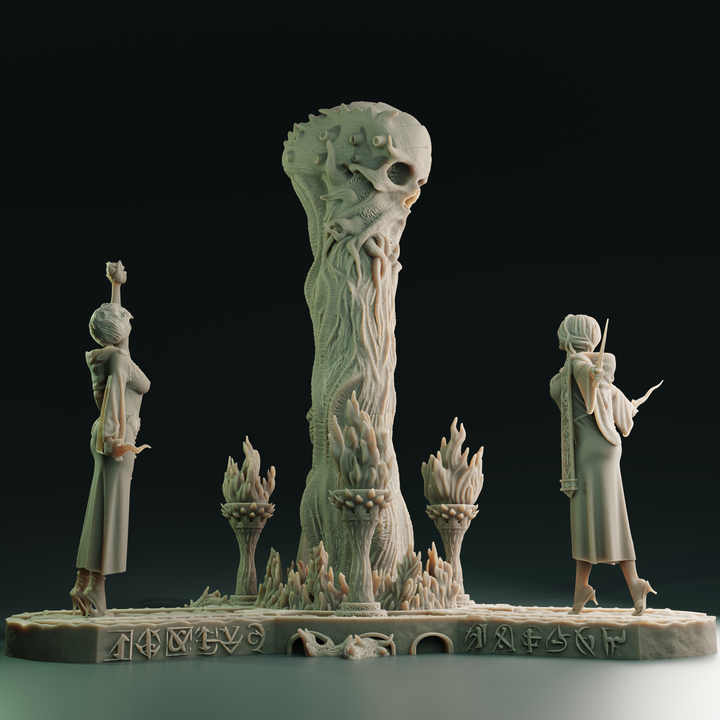 3D Printable Cult of the Old Ones / Big Diorama, all girls + NSFW + Diorama by 42studio